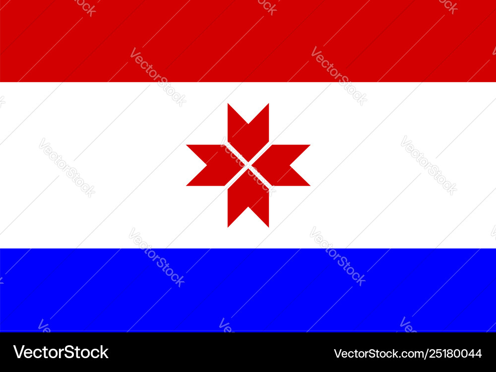 Flag rectangular shape Royalty Free Vector Image