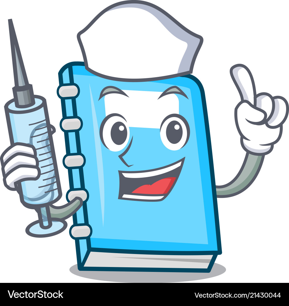 Nurse education character cartoon style Royalty Free Vector