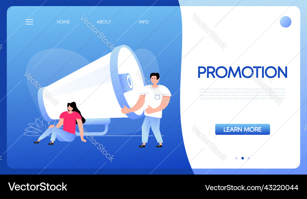 Promotion people great design for any purposes Vector Image