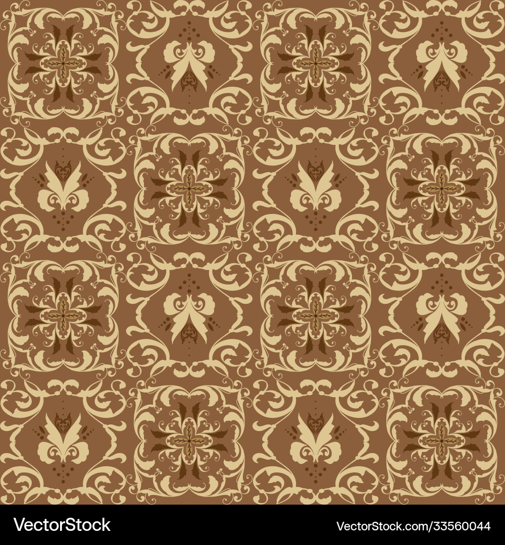 Simple jepara batik flower pattern Royalty Free Vector Image