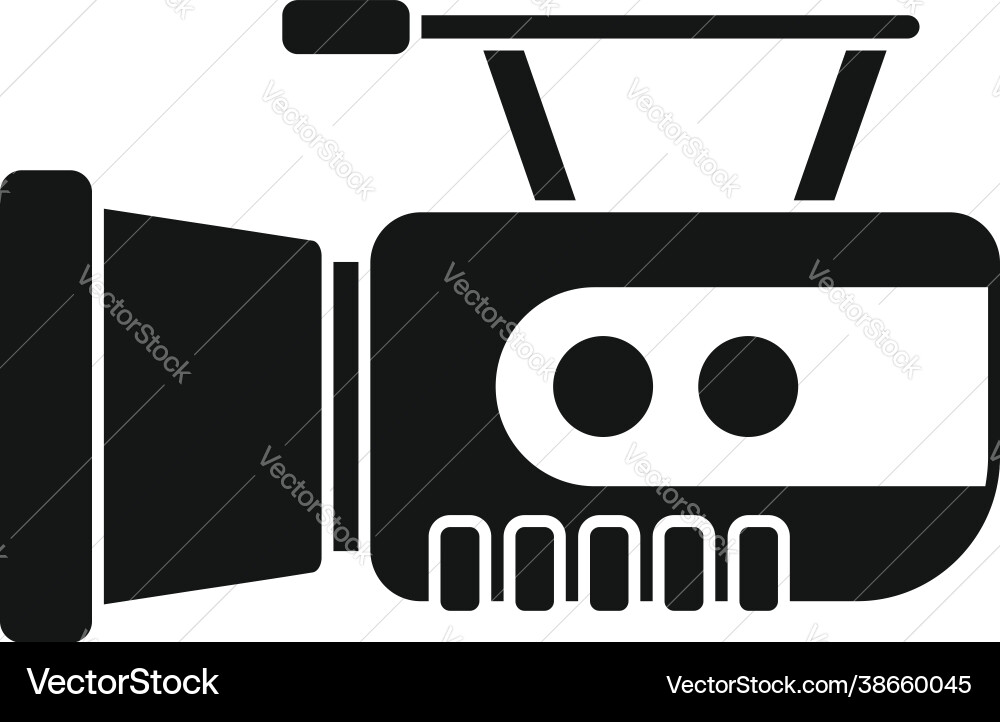 Camera icon simple video camcorder Royalty Free Vector Image