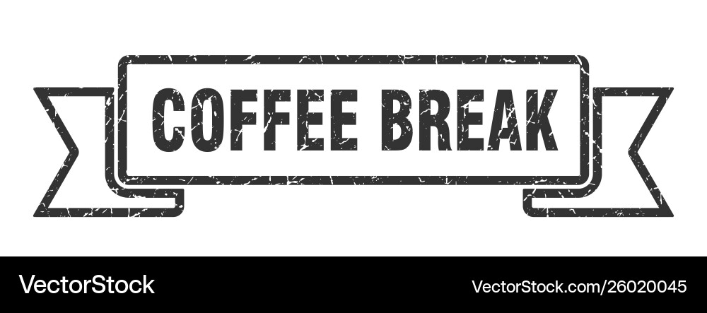 Coffee break Royalty Free Vector Image - VectorStock