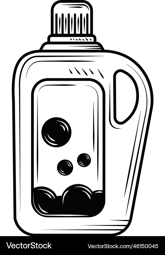 Detergent bottle cleaning Royalty Free Vector Image