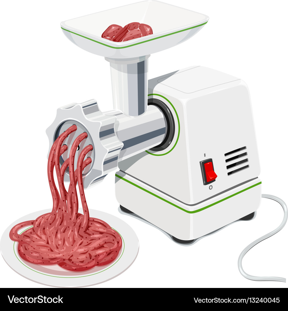 Electric meat grinder Royalty Free Vector Image