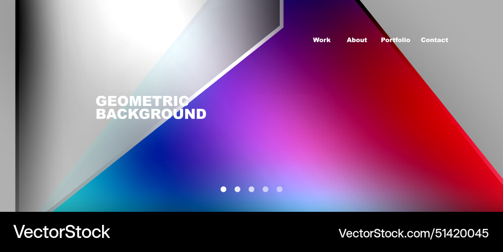 Flowing bright neon gradients geometric abstract Vector Image