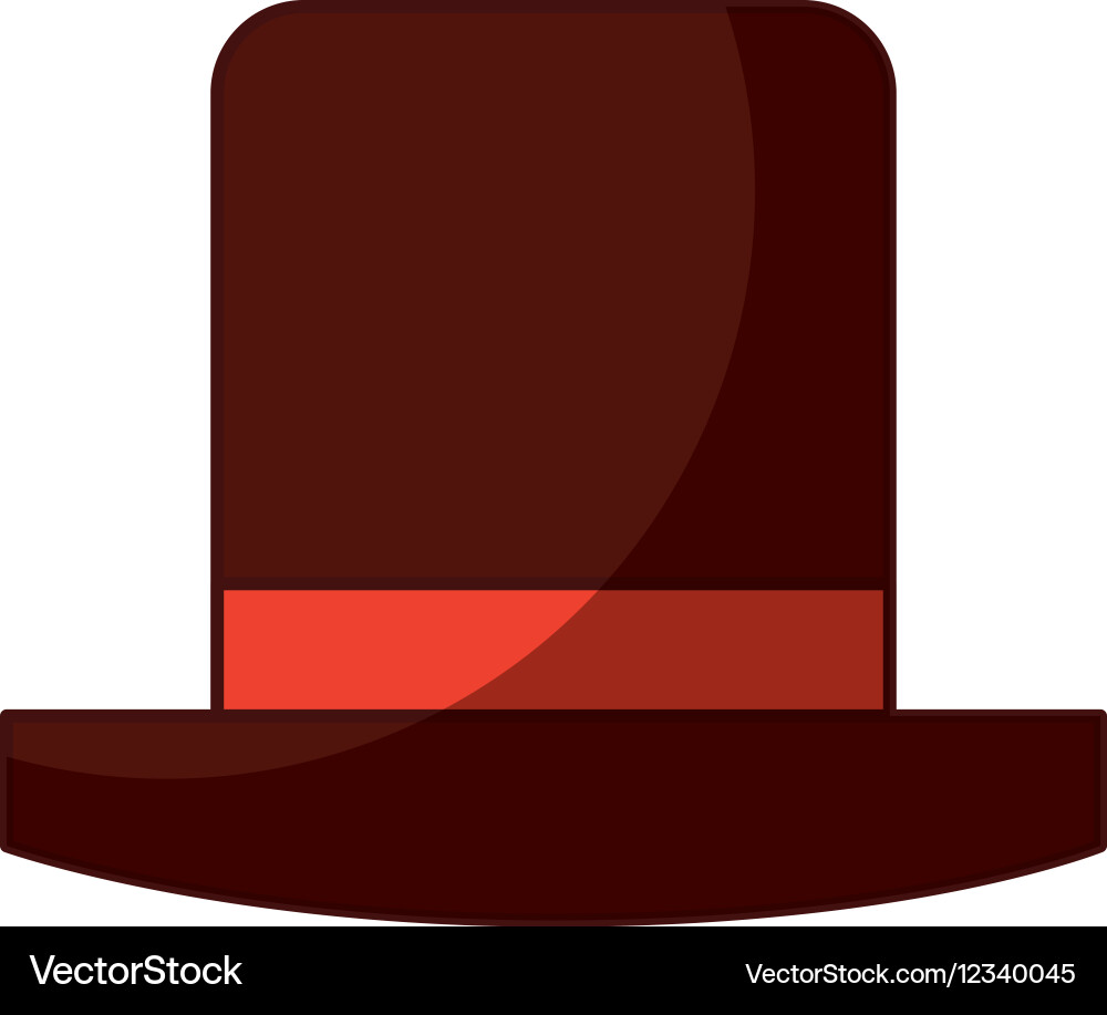 Funny hat party isolated icon Royalty Free Vector Image