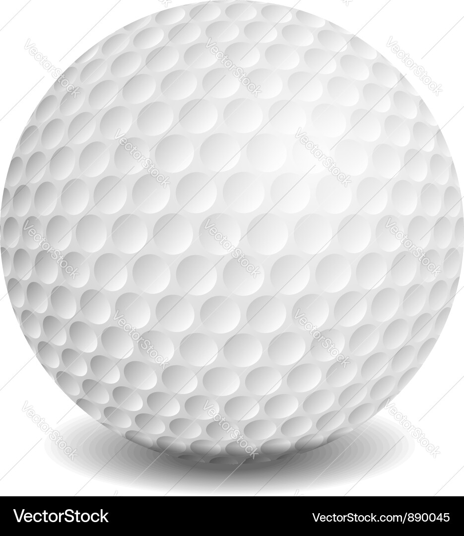 Golf ball Royalty Free Vector Image - VectorStock