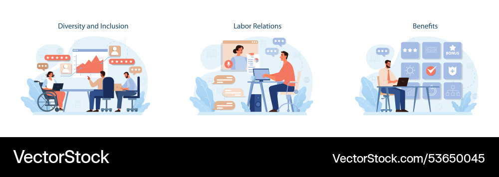 Human resources manager hr agent competencies Vector Image