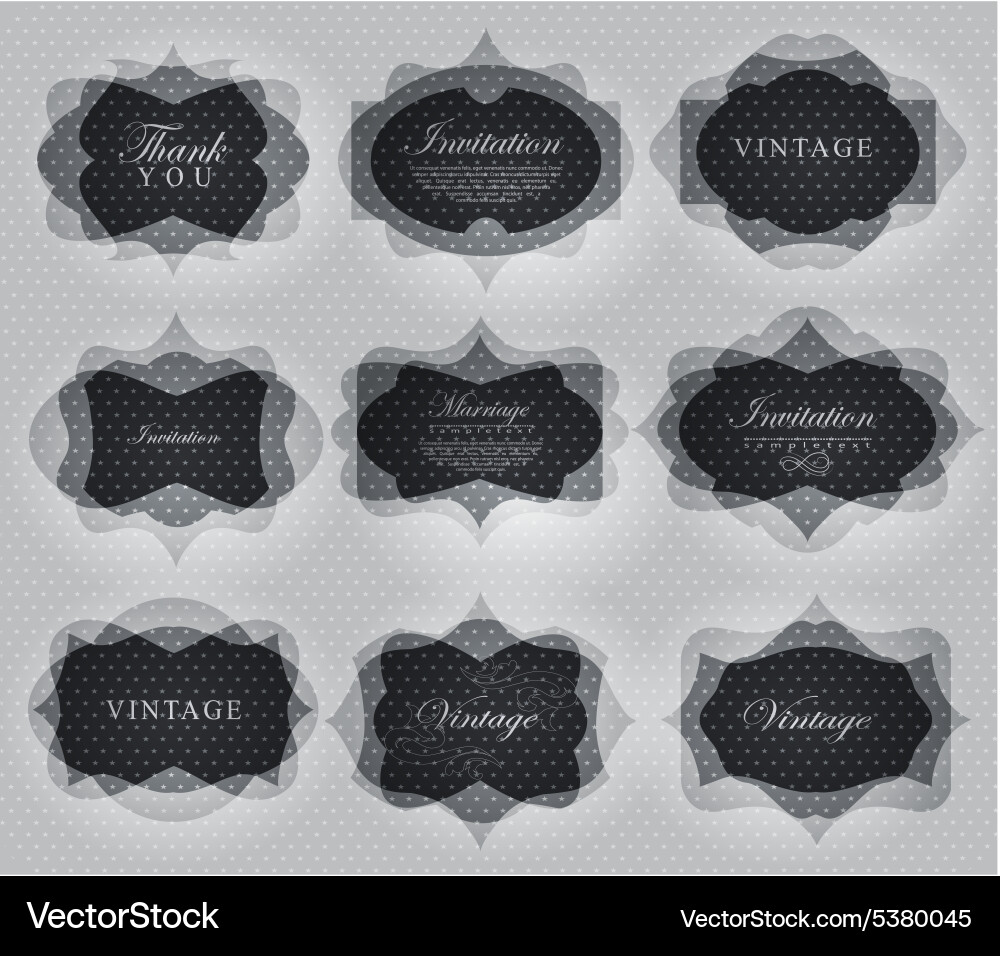 Invitation card in retro style Royalty Free Vector Image
