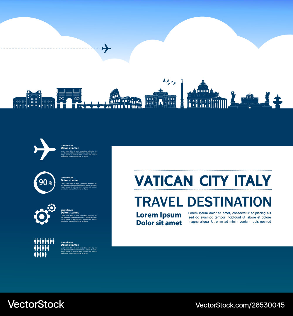 Italy travel destination Royalty Free Vector Image