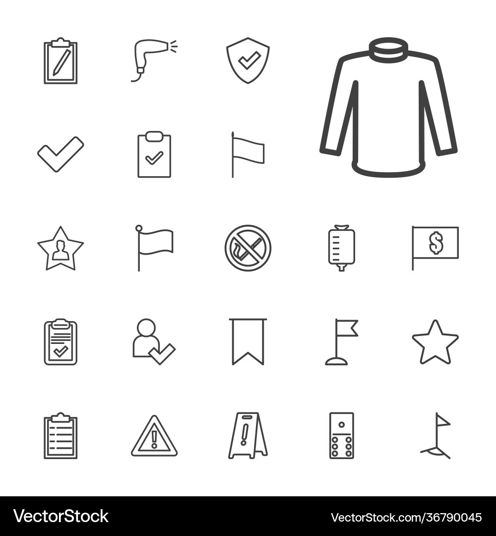 Mark icons Royalty Free Vector Image - VectorStock