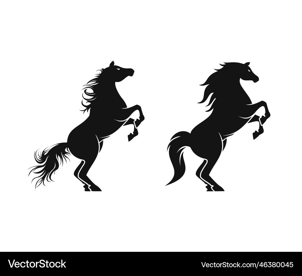 Rearing horse icon Royalty Free Vector Image - VectorStock