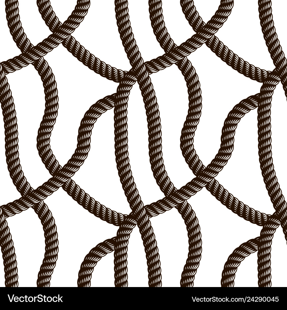 Rope seamless pattern trendy wallpaper background Vector Image