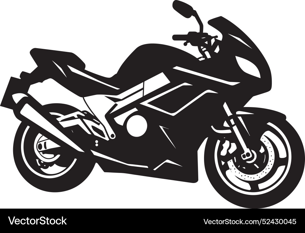 Slick motorcycle chopper Royalty Free Vector Image