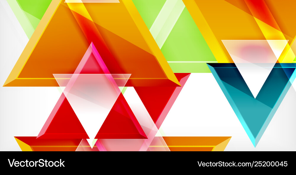 Triangle abstract background Royalty Free Vector Image