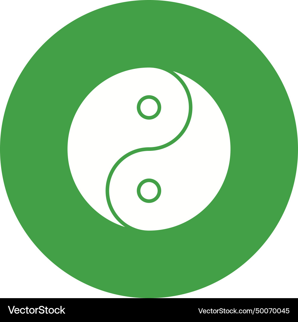 Yin yang icon image Royalty Free Vector Image - VectorStock