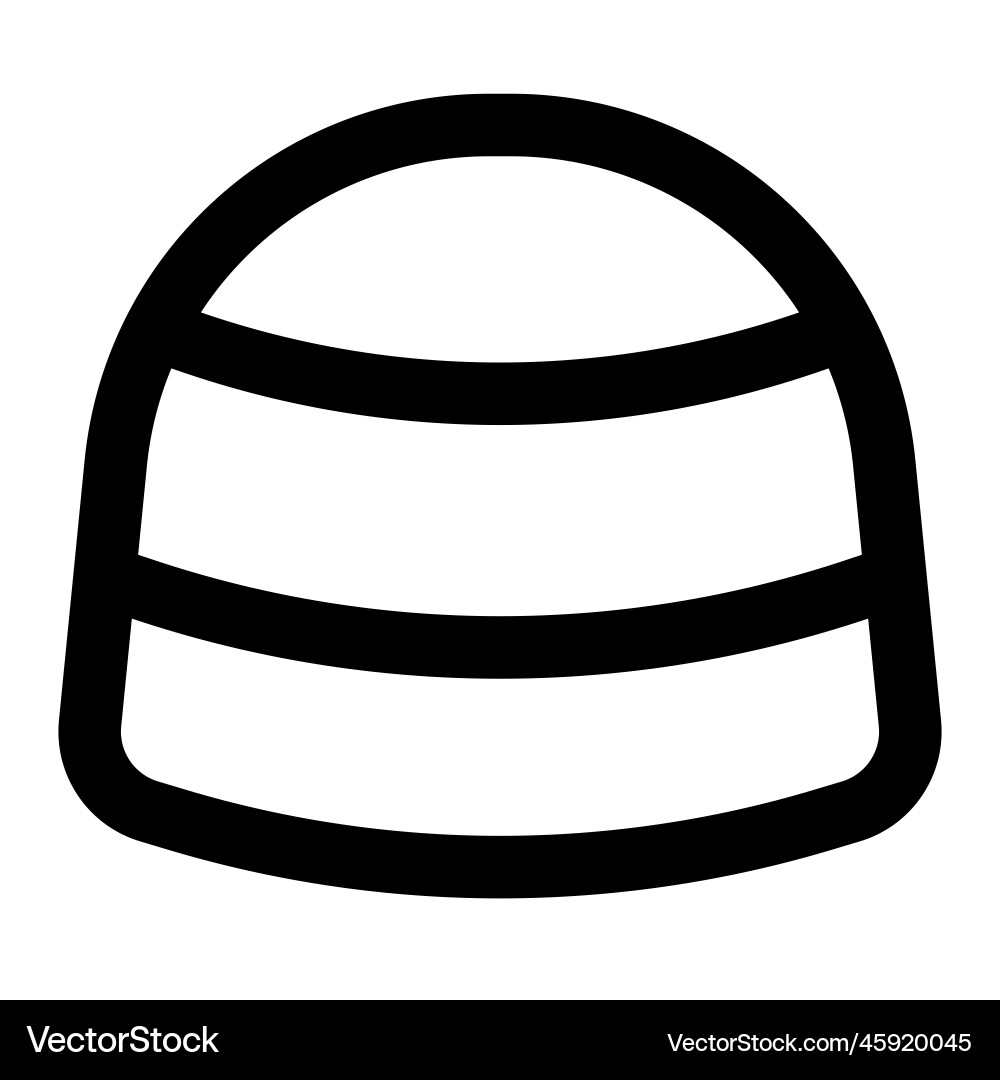 Yummy chocolate line icon Royalty Free Vector Image