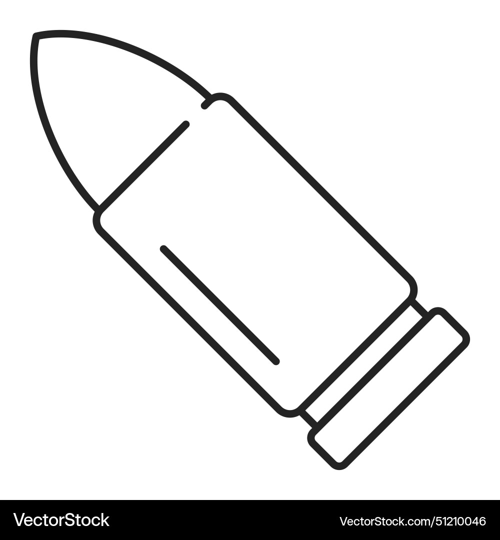 Bullet line icon isolated Royalty Free Vector Image