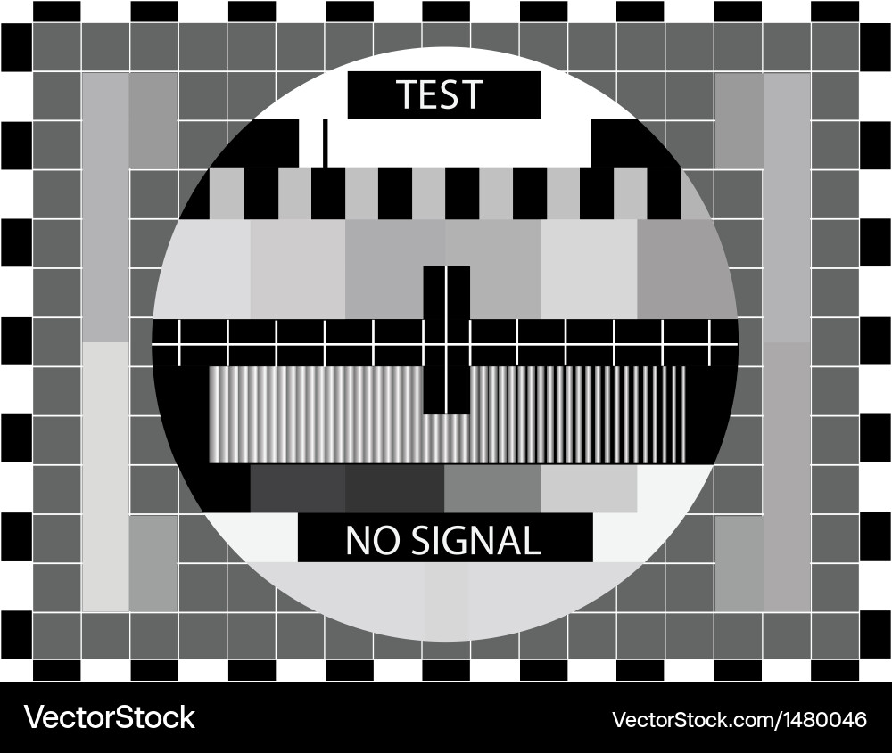 Bw color test Royalty Free Vector Image - VectorStock