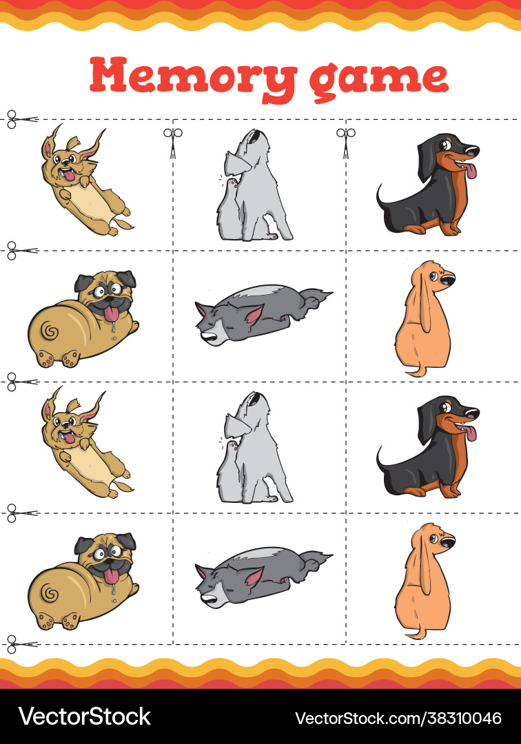 Educational game for children cartoon Royalty Free Vector