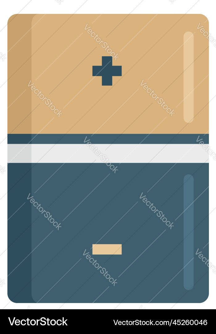 Electrical battery icon flat full charge Vector Image