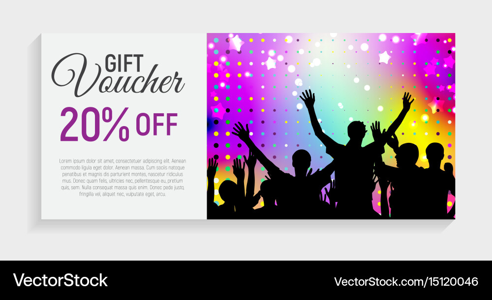 Gift voucher template background Royalty Free Vector Image