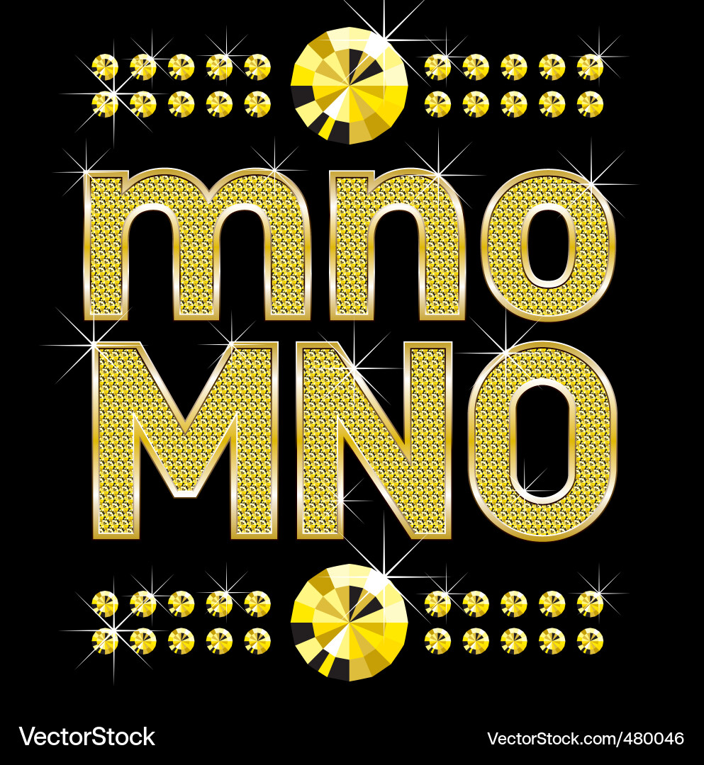 Gold letters set Royalty Free Vector Image - VectorStock