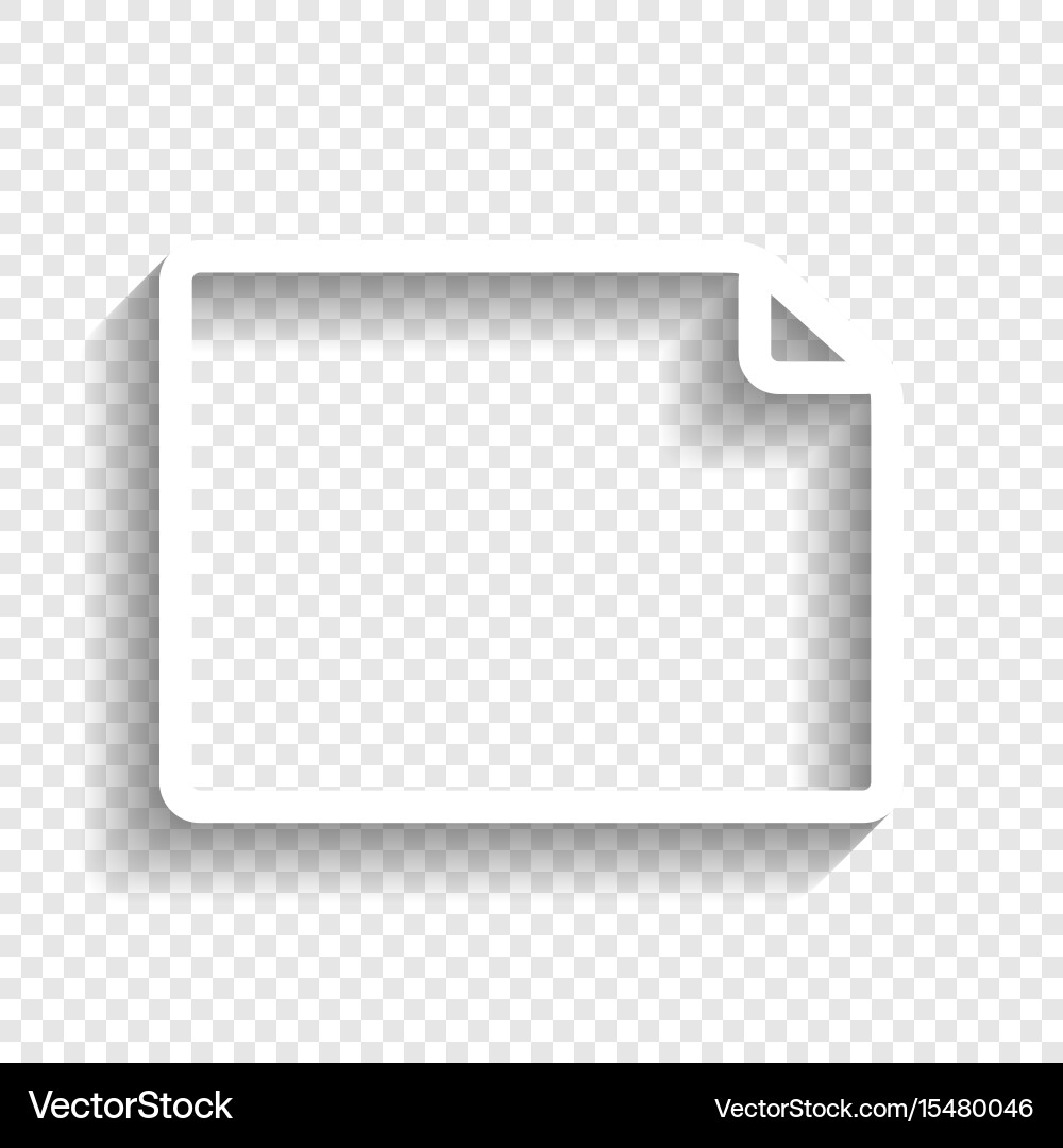 Horizontal document sign Royalty Free Vector Image