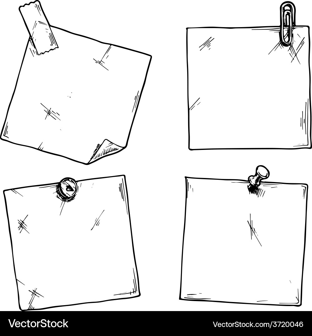 Note paper Royalty Free Vector Image - VectorStock