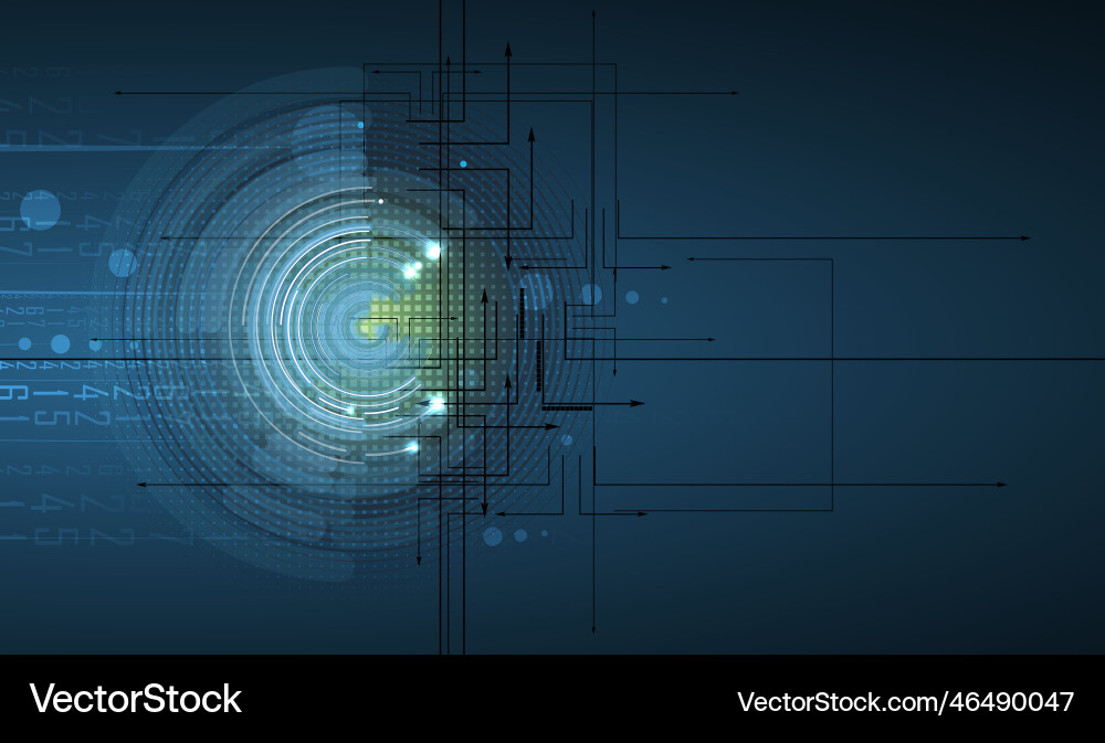 Abstract internet computer technology business Vector Image