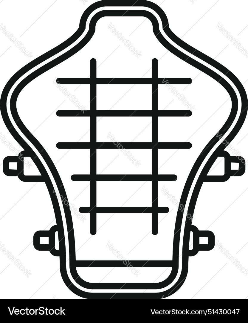 Black and white guitar body outline Royalty Free Vector