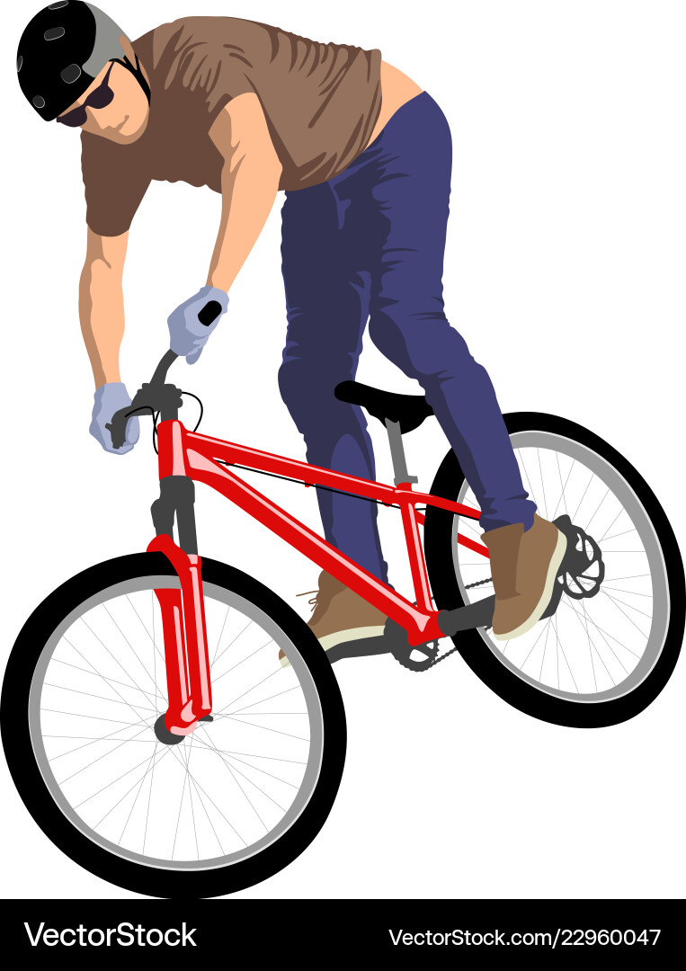 Cyclist Royalty Free Vector Image - VectorStock