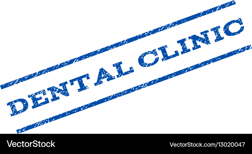 Dental clinic watermark stamp Royalty Free Vector Image
