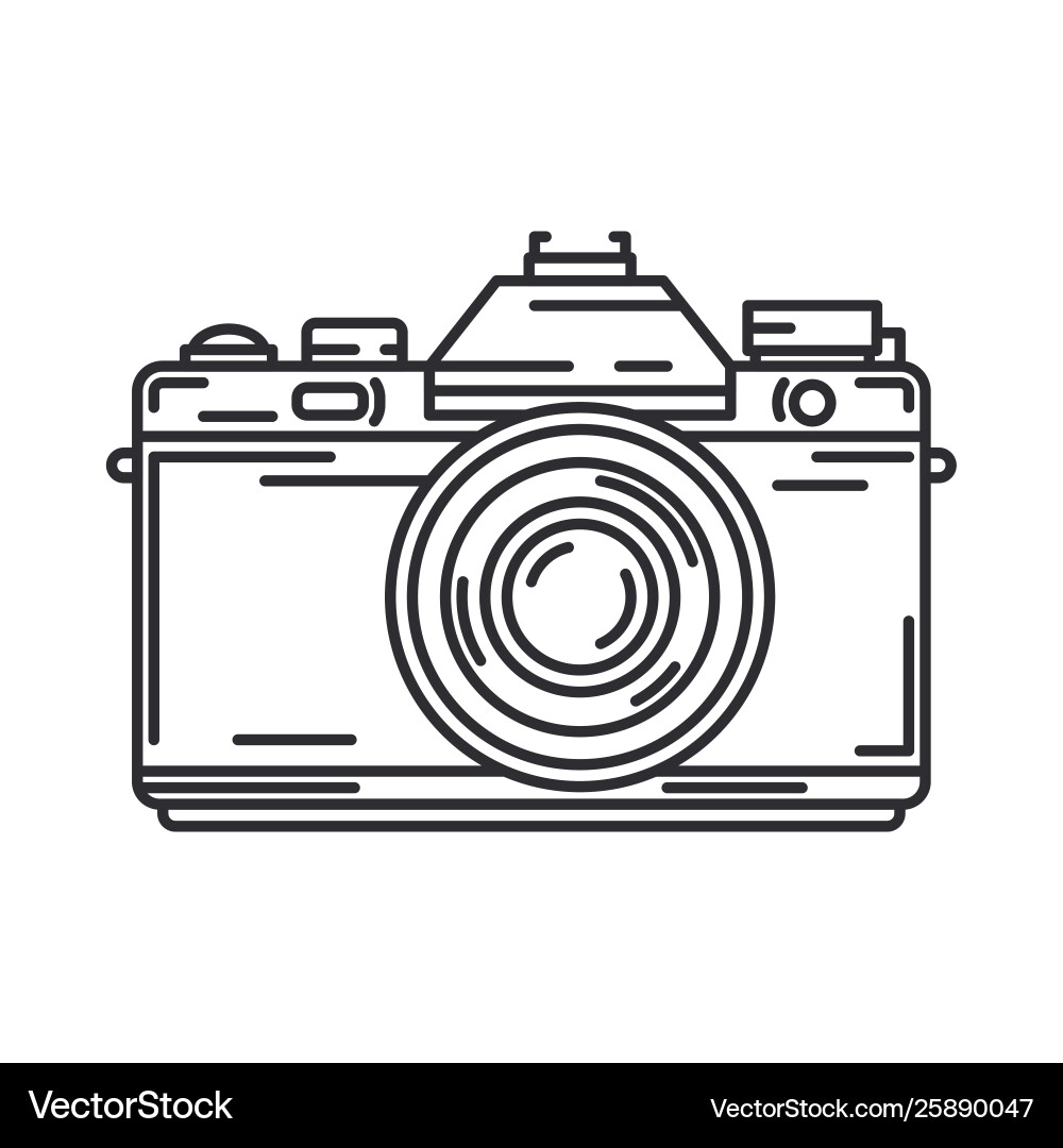 Digital SLR Camera Icon Royalty Free Vector Image