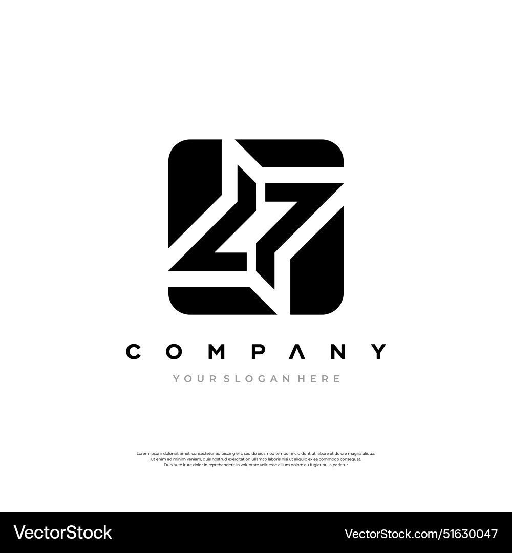 Dual precision emblem logo Royalty Free Vector Image