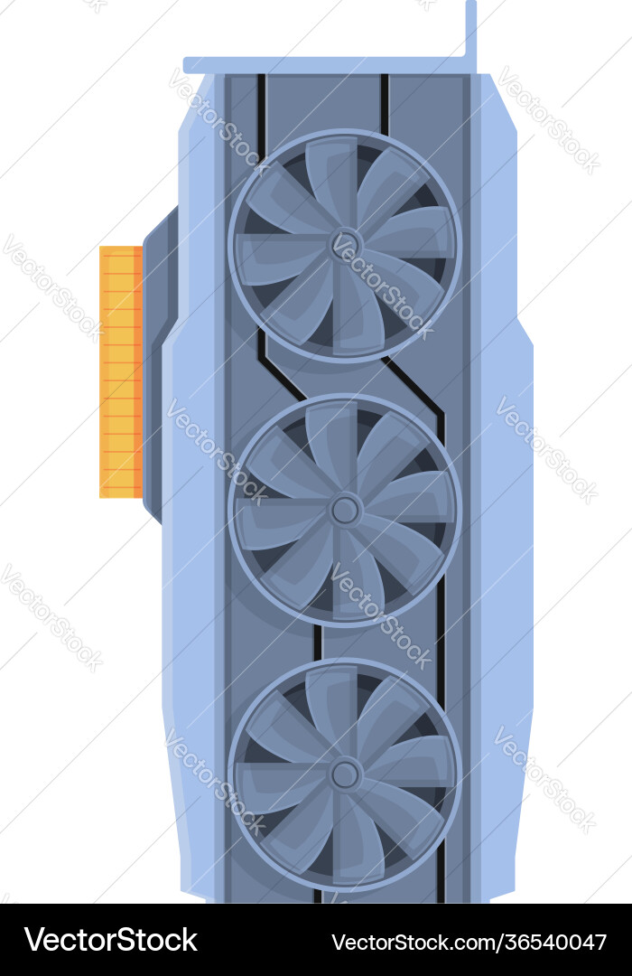 Hardware gpu card icon cartoon style Royalty Free Vector Hardware gpu card icon cartoon style Royalty Free Vector