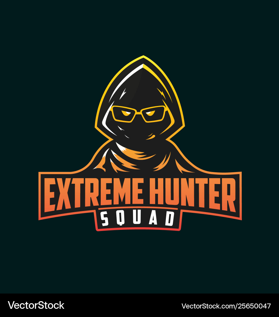 Hunter Squad Logo Template Royalty Free Vector Image