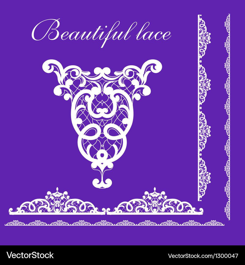 Lace beautiful Royalty Free Vector Image - VectorStock
