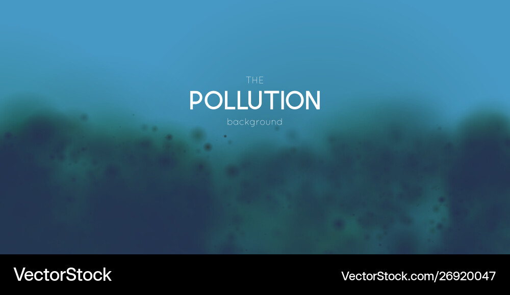 Marine pollution concept polluted water Royalty Free Vector