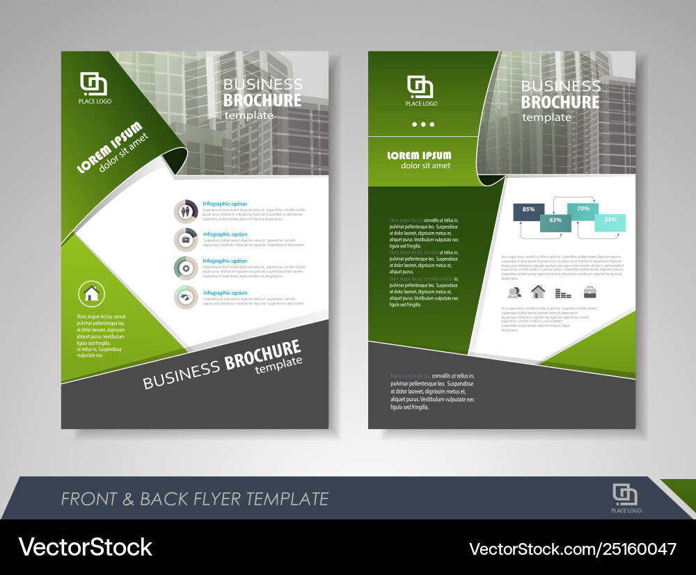 Presentation flyer design Royalty Free Vector Image