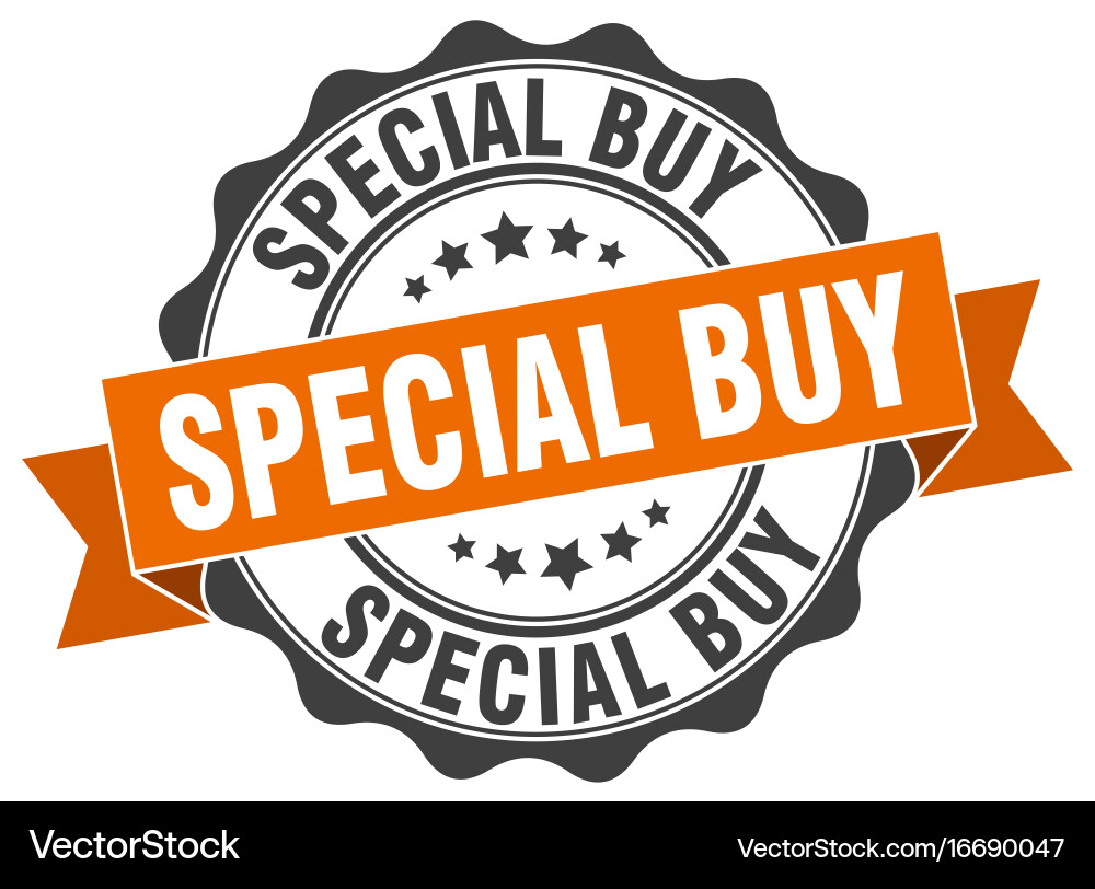 Special buy stamp sign seal Royalty Free Vector Image