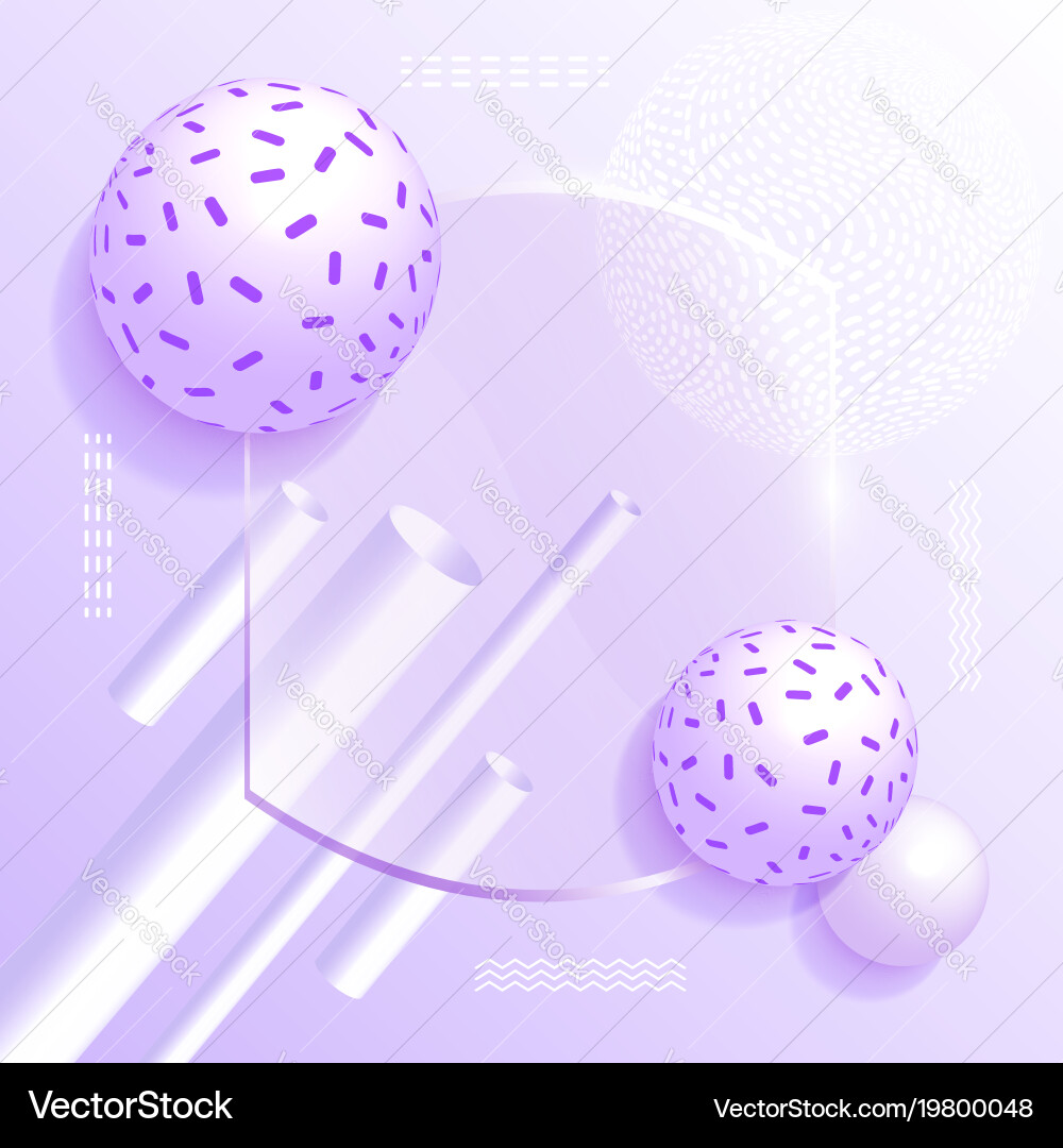 3d pipes and balls Royalty Free Vector Image - VectorStock