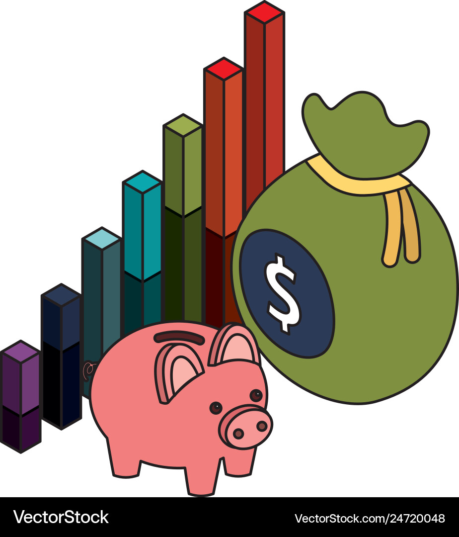 Business financial money Royalty Free Vector Image