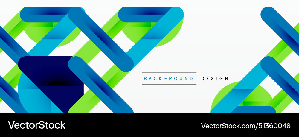 Colorful lines with shadows geometric background Vector Image