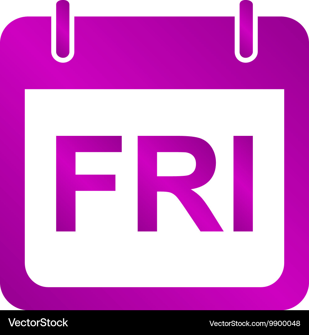 Days of the week modern design flat style icon Vector Image
