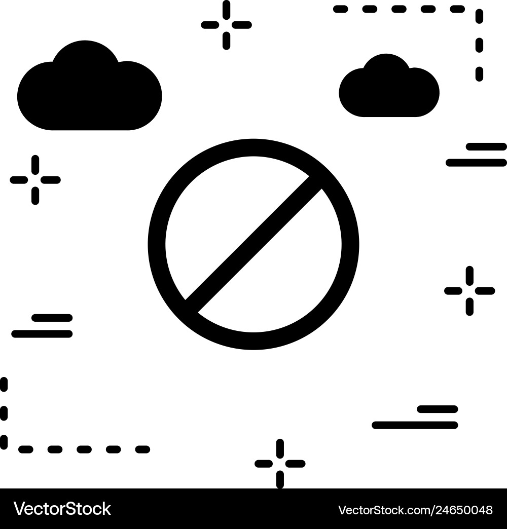 Forbidden icon Royalty Free Vector Image - VectorStock