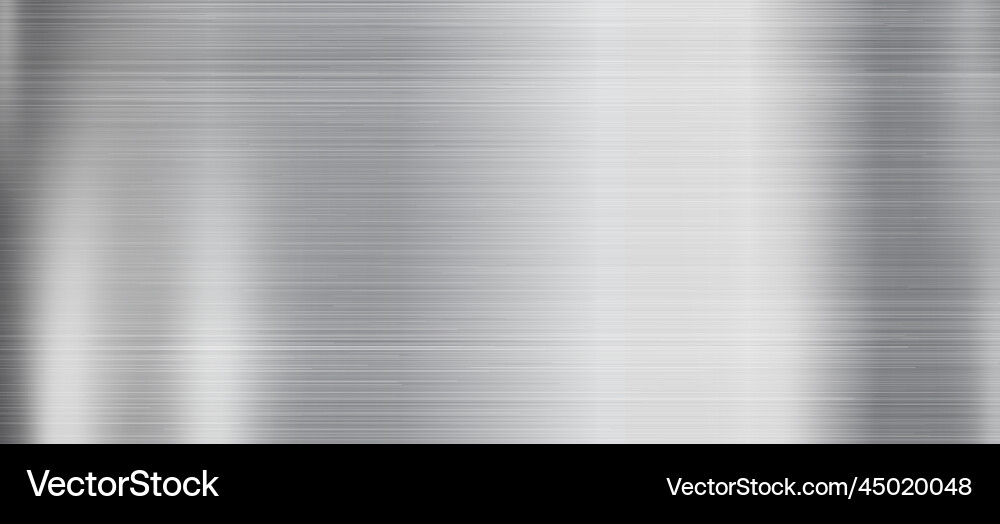 Silver texture steel panoramic background Vector Image
