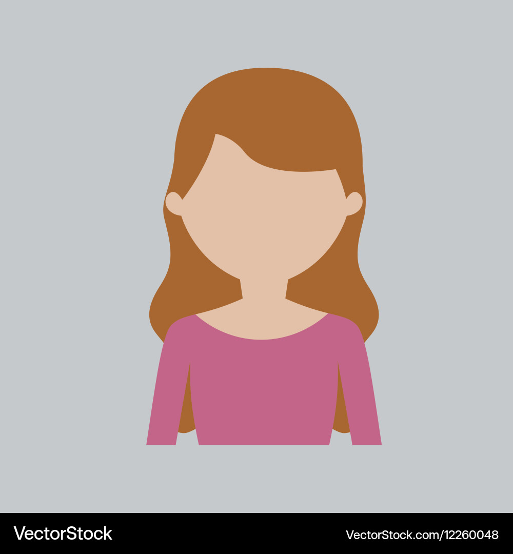 Woman portrait icon image Royalty Free Vector Image