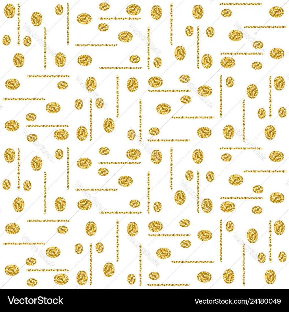 Golden glittering pattern gold seamless Royalty Free Vector