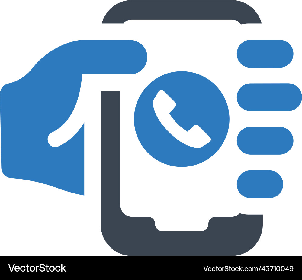 Mobile call icon Royalty Free Vector Image - VectorStock